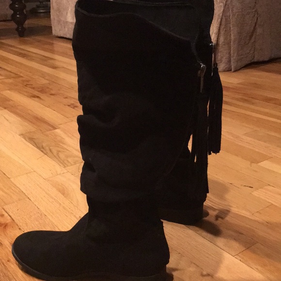 Justice | Shoes | Justice Black Suede Boots | Poshmark